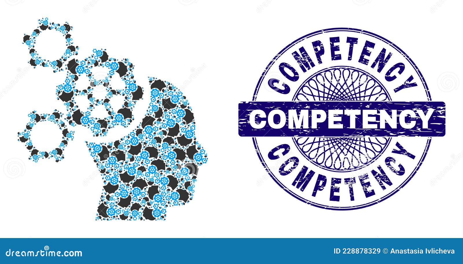 Competency Profile Template Cartoon Vector | CartoonDealer.com #162314521