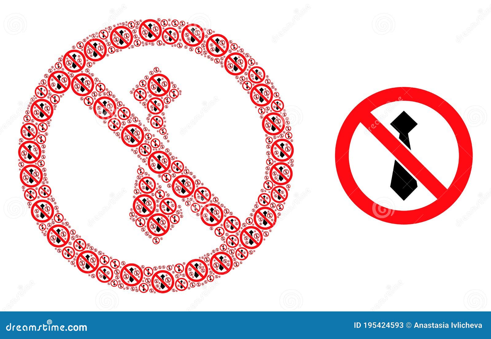 Stop Man Tie Mosaic of Stop Man Tie Items and Source Icon Stock Vector ...