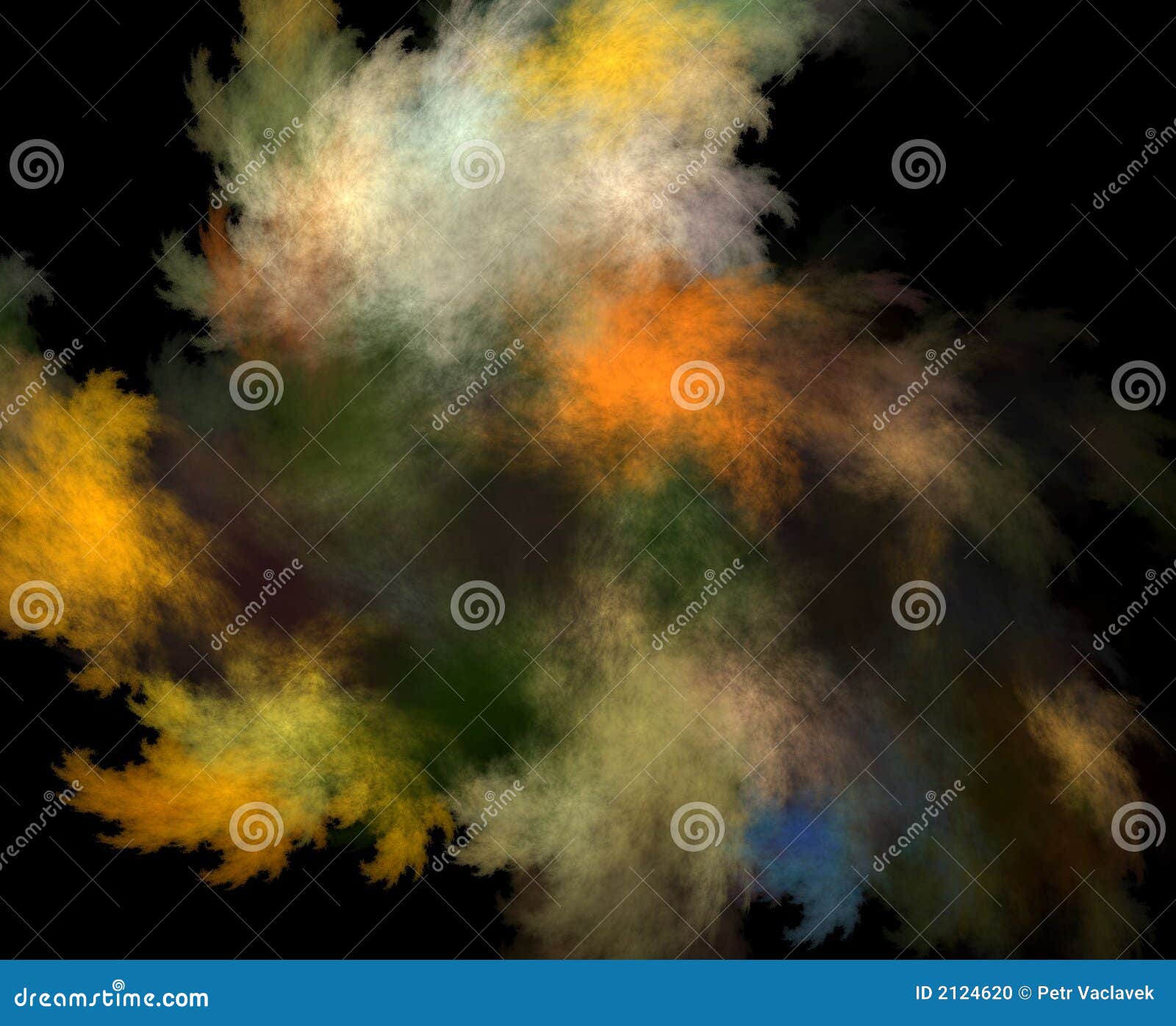 Fractal color clouds stock illustration. Illustration of math - 2124620