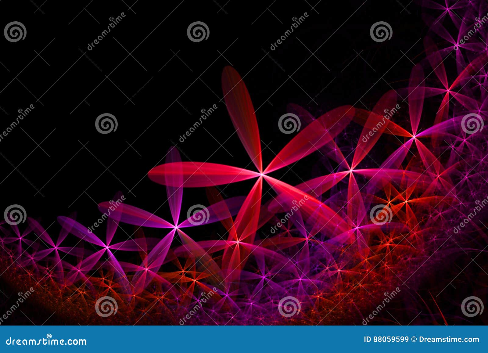The Fractal Colorful Abstract Daisy Stock Illustration - Illustration ...