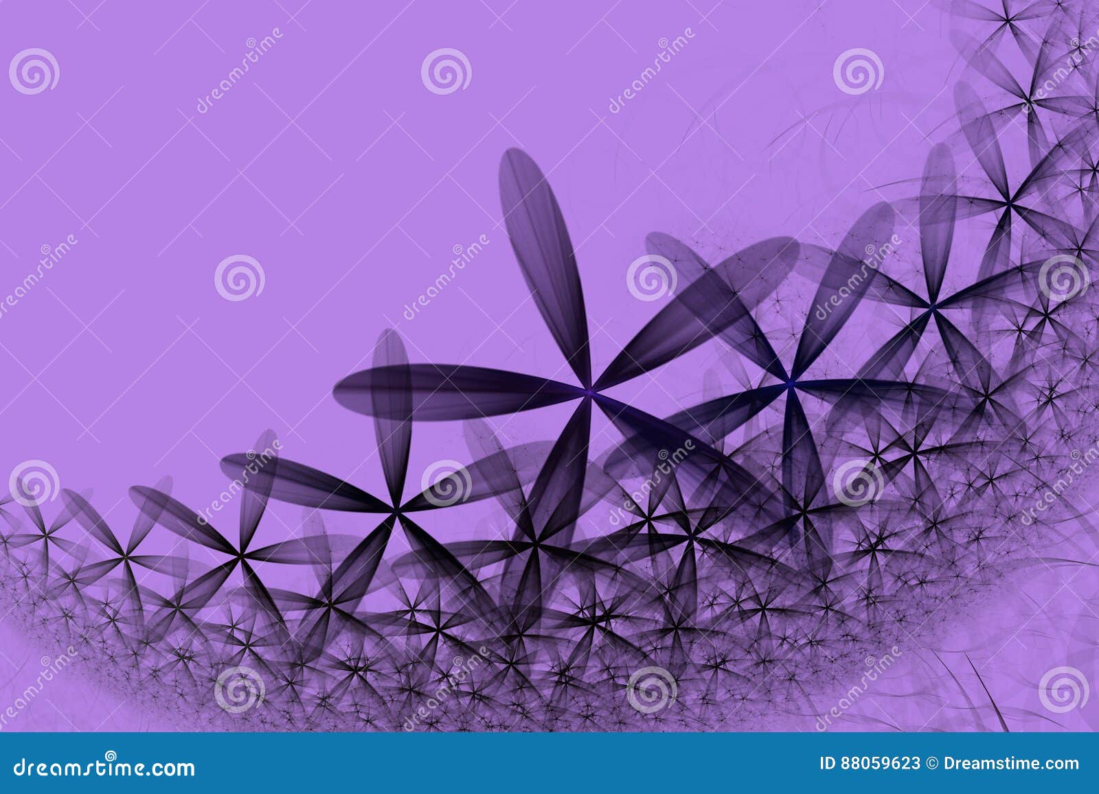 The Fractal Colorful Abstract Daisy Stock Illustration - Illustration ...