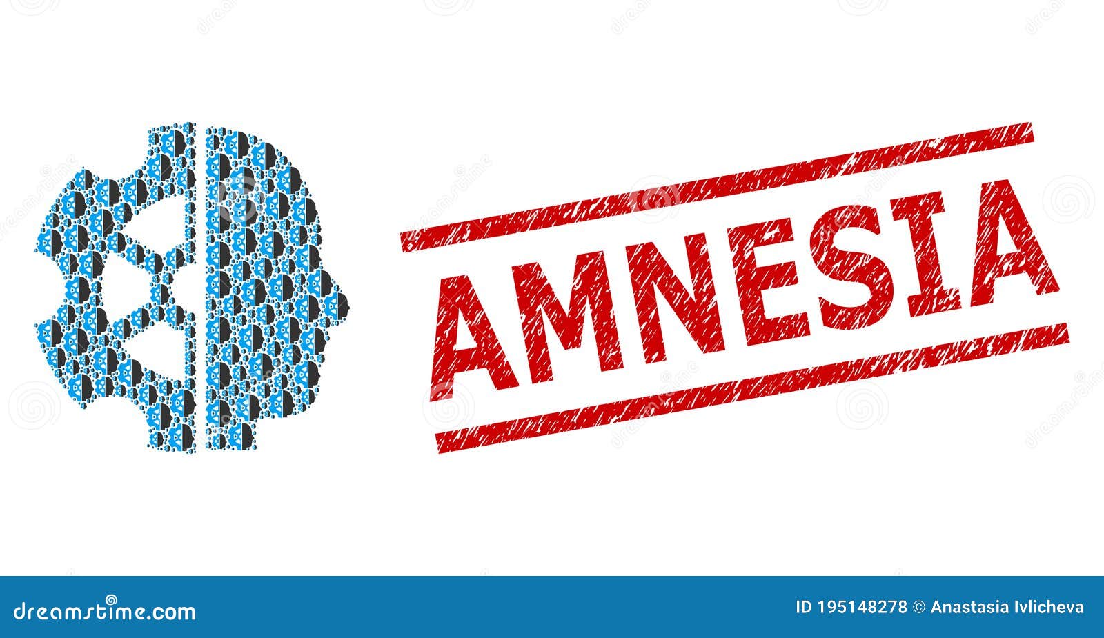 Amnesia Disorder Symbol Cartoon Vector | CartoonDealer.com #225501997