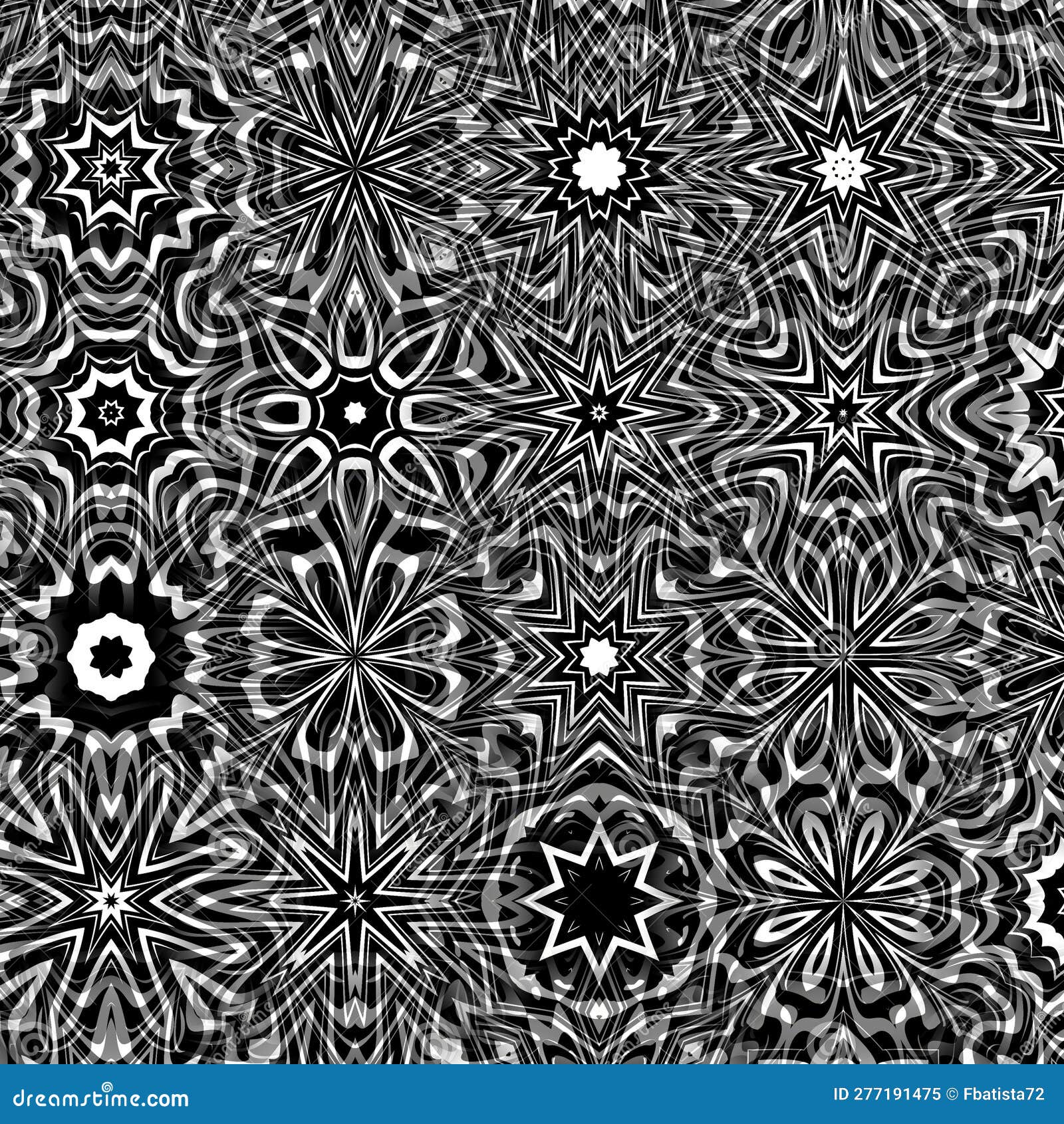 Fractal Complex Black White Patterns - Mandelbrot Set Detail, Digital ...