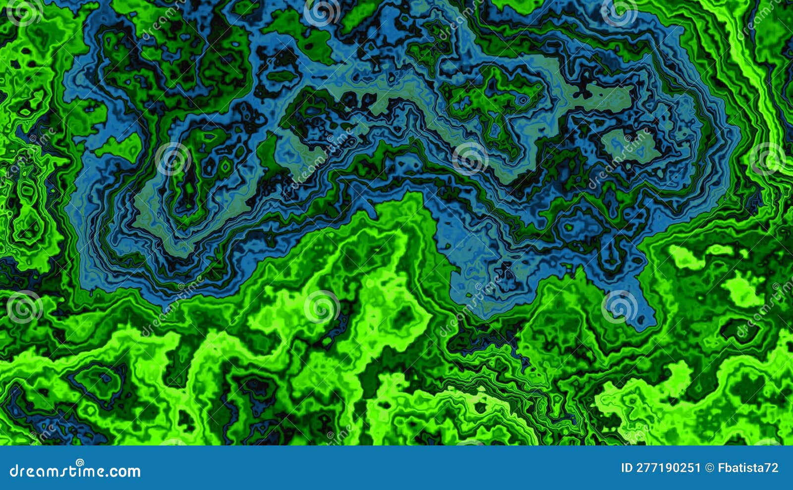 Fractal Complex Green Blue Patterns - Mandelbrot Set Detail, Digital ...