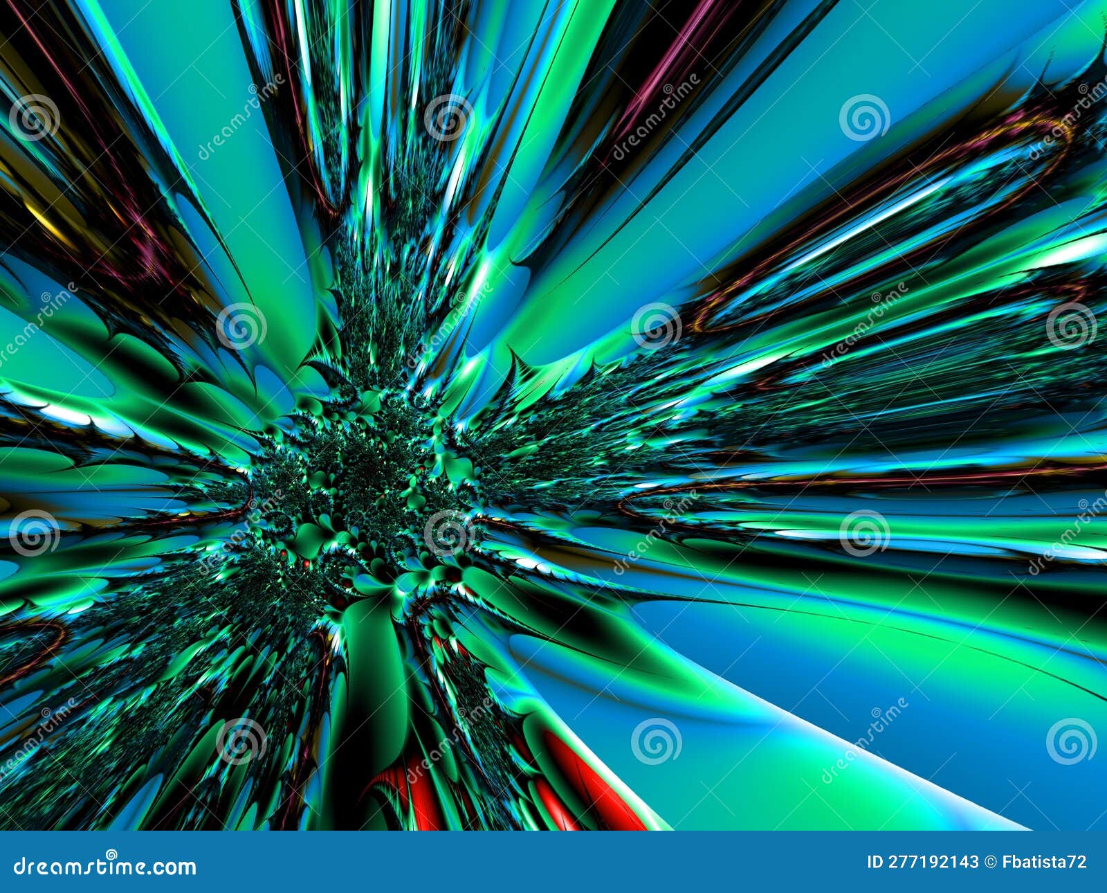 Fractal Complex Green Patterns - Mandelbrot Set Detail, Digital Artwork ...
