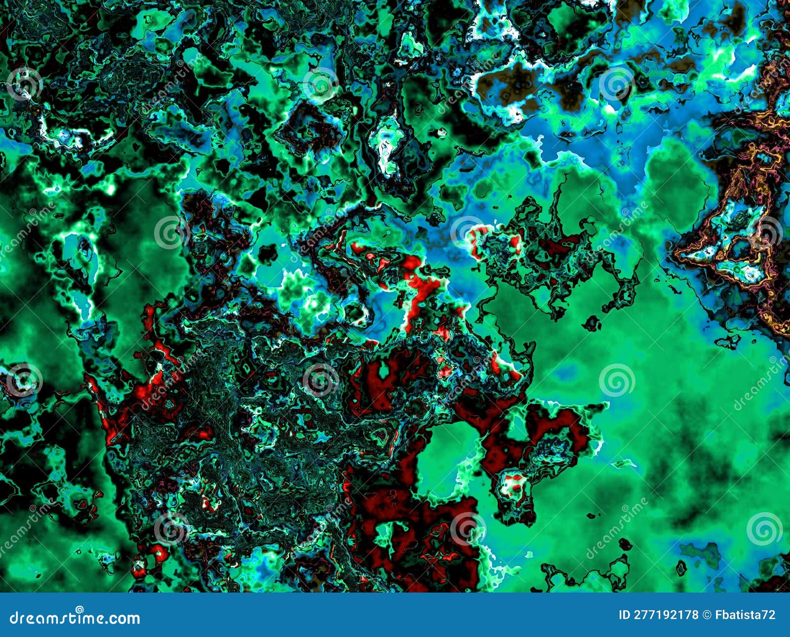 Fractal Complex Green Patterns - Mandelbrot Set Detail, Digital Artwork ...