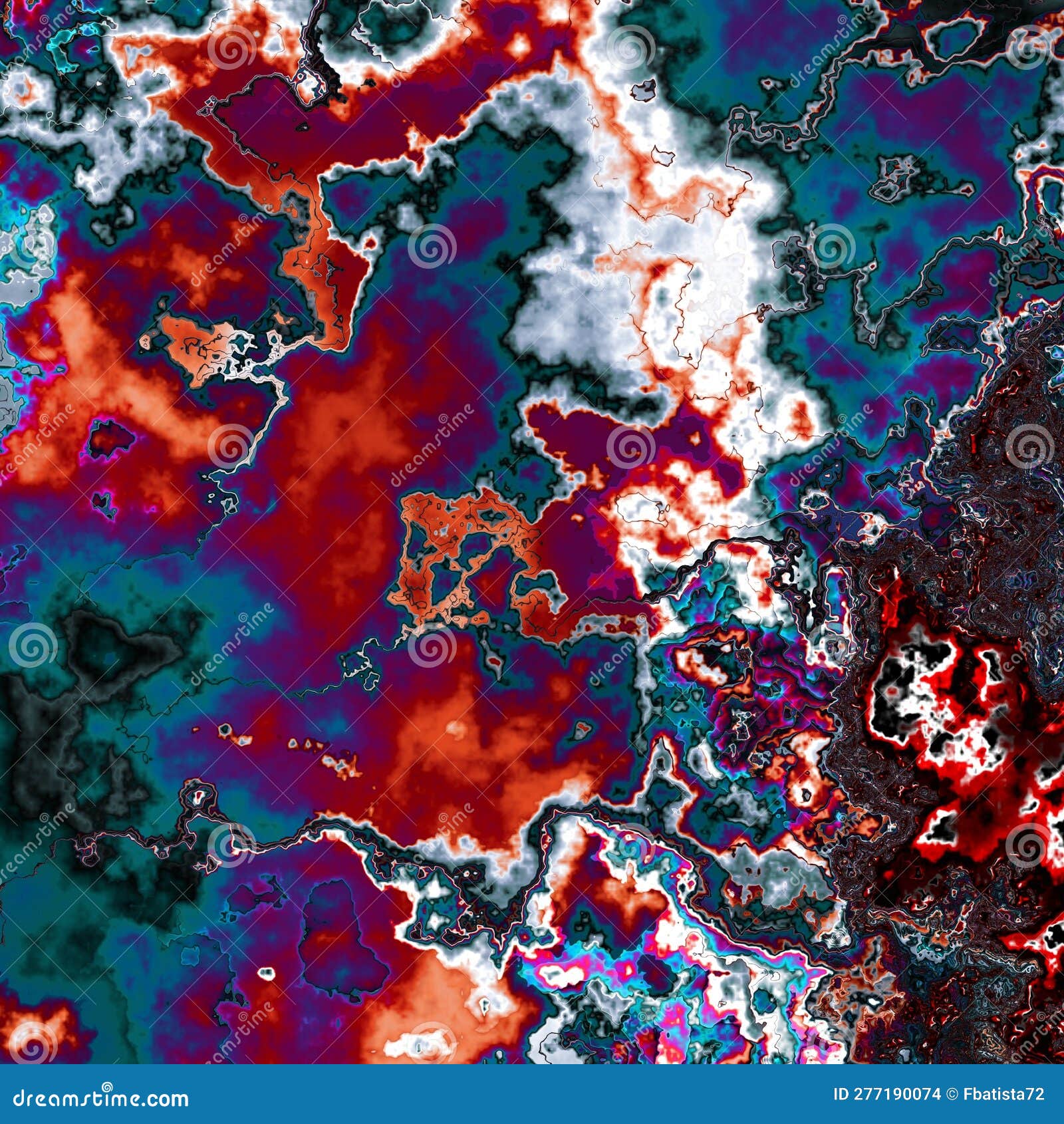 Fractal Complex Red Patterns - Mandelbrot Set Detail, Digital Artwork ...