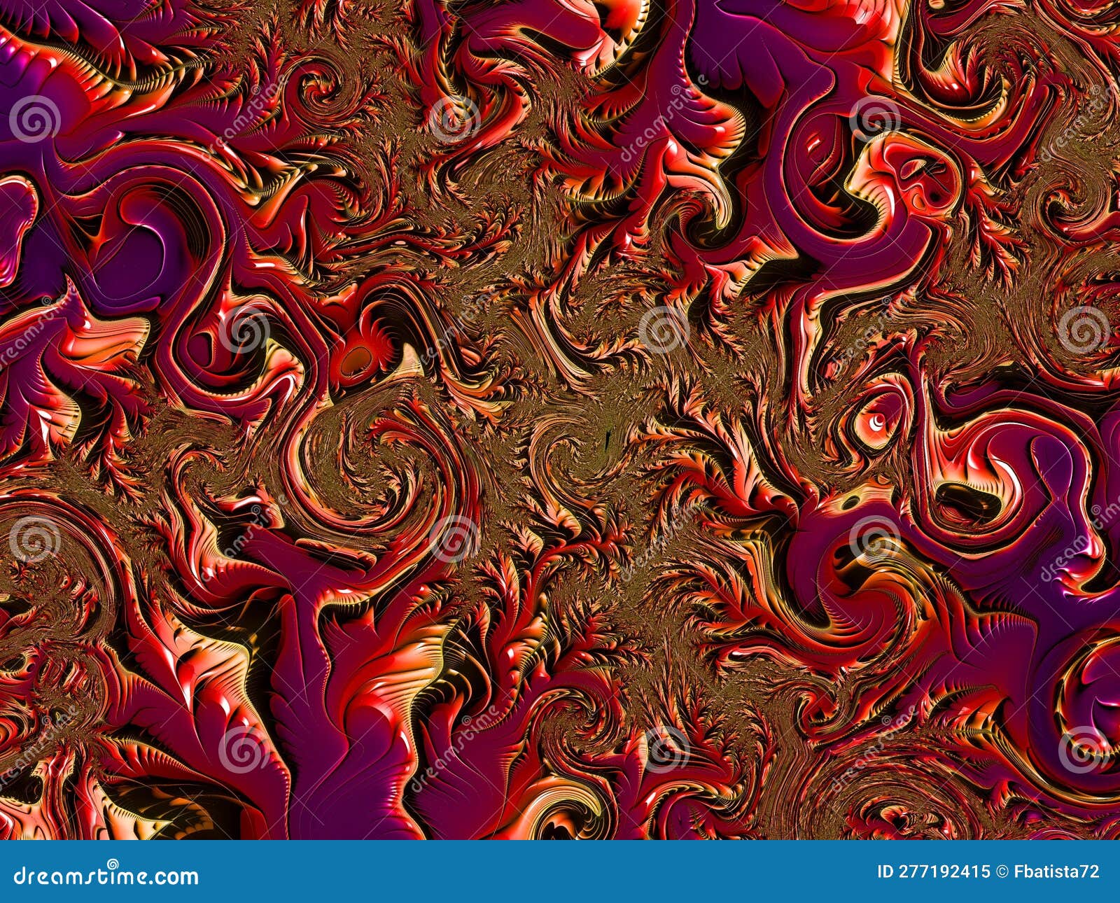 Fractal Complex Red Patterns - Mandelbrot Set Detail, Digital Artwork ...