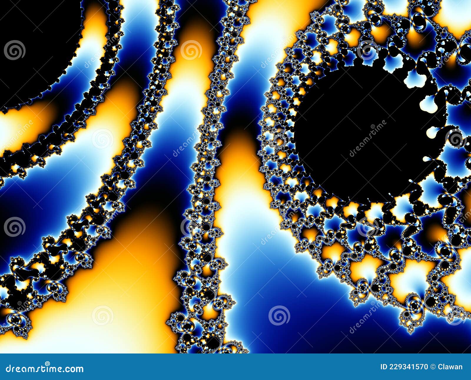 Fractal - Computer Generated Image of Abstract Mathematical Structure ...
