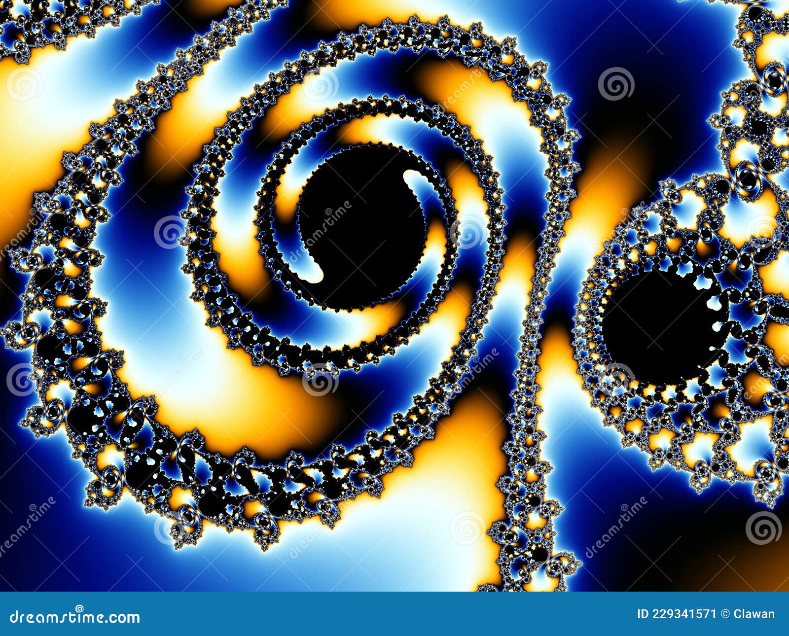 Fractal - Computer Generated Image of Abstract Mathematical Structure ...