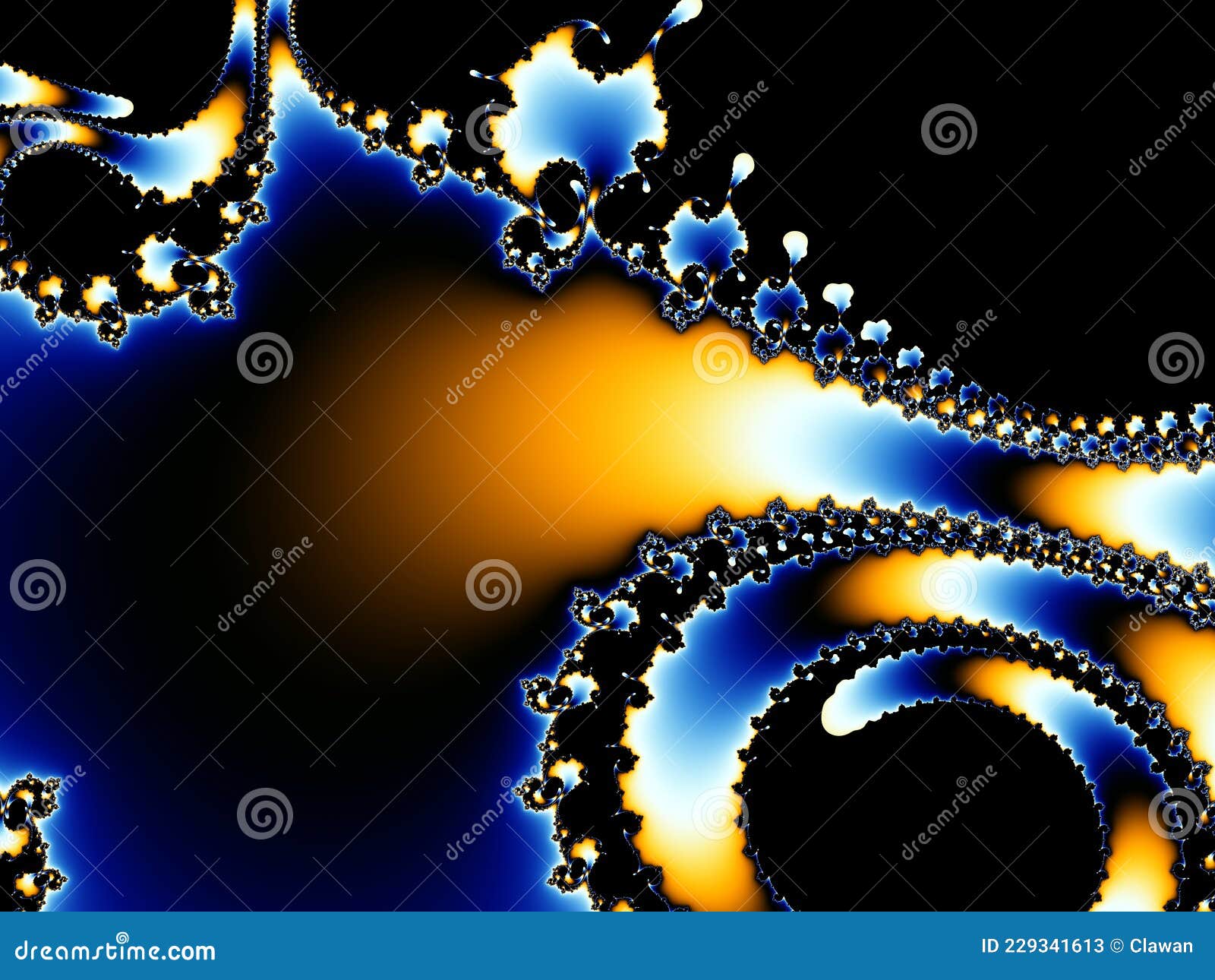 Fractal - Computer Generated Image of Abstract Mathematical Structure ...