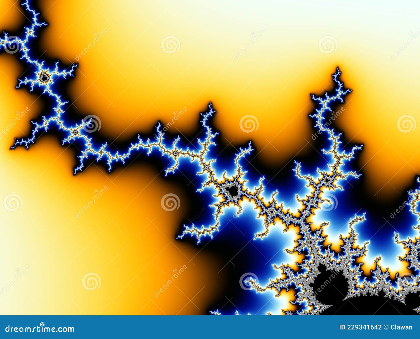 Fractal - Computer Generated Image of Abstract Mathematical Structure ...