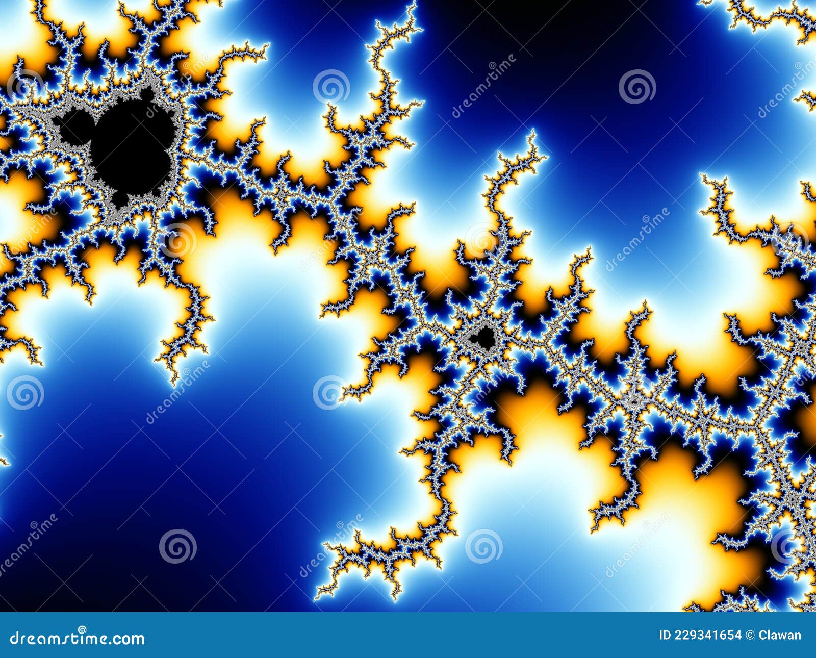 Fractal - Computer Generated Image of Abstract Mathematical Structure ...