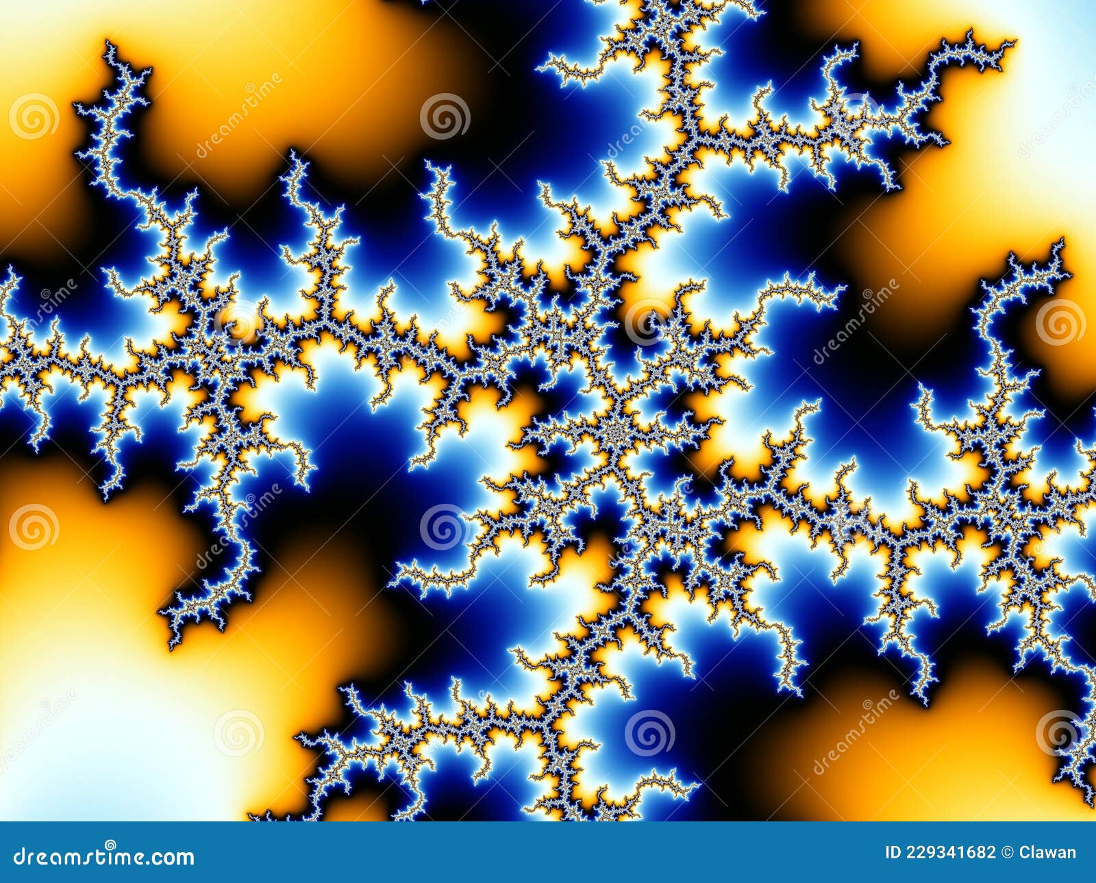 Fractal - Computer Generated Image of Abstract Mathematical Structure ...