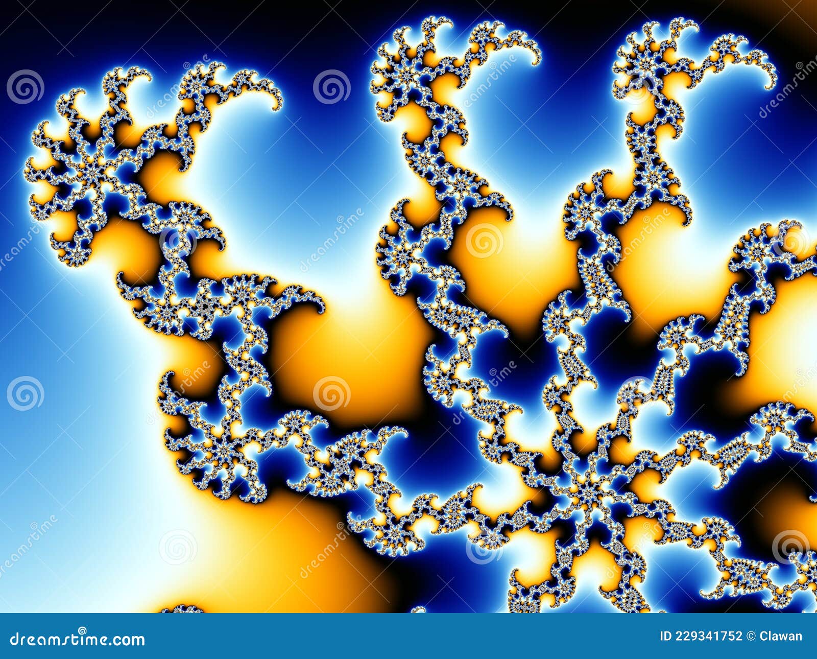 Fractal - Computer Generated Image of Abstract Mathematical Structure ...