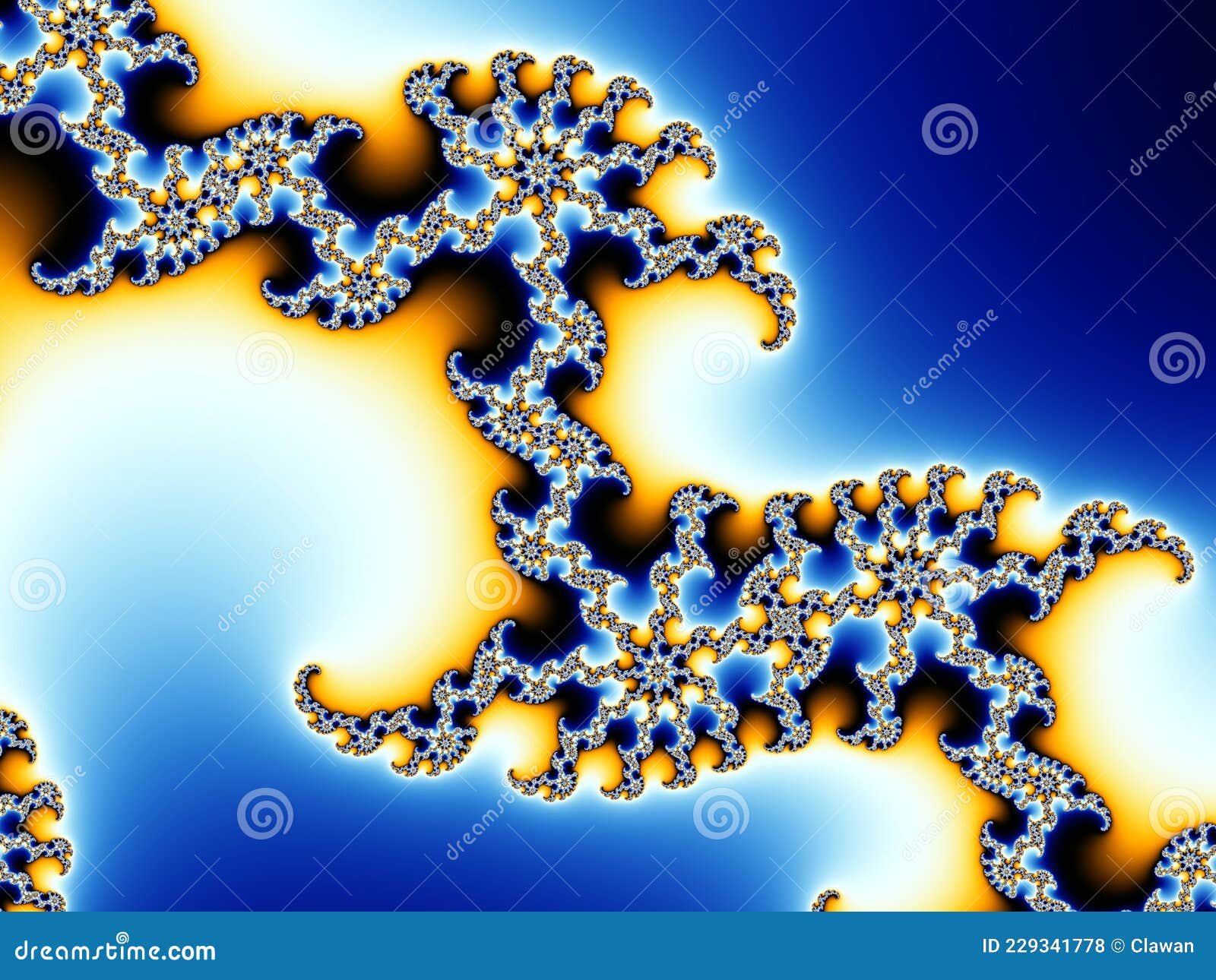 Fractal - Computer Generated Image of Abstract Mathematical Structure ...