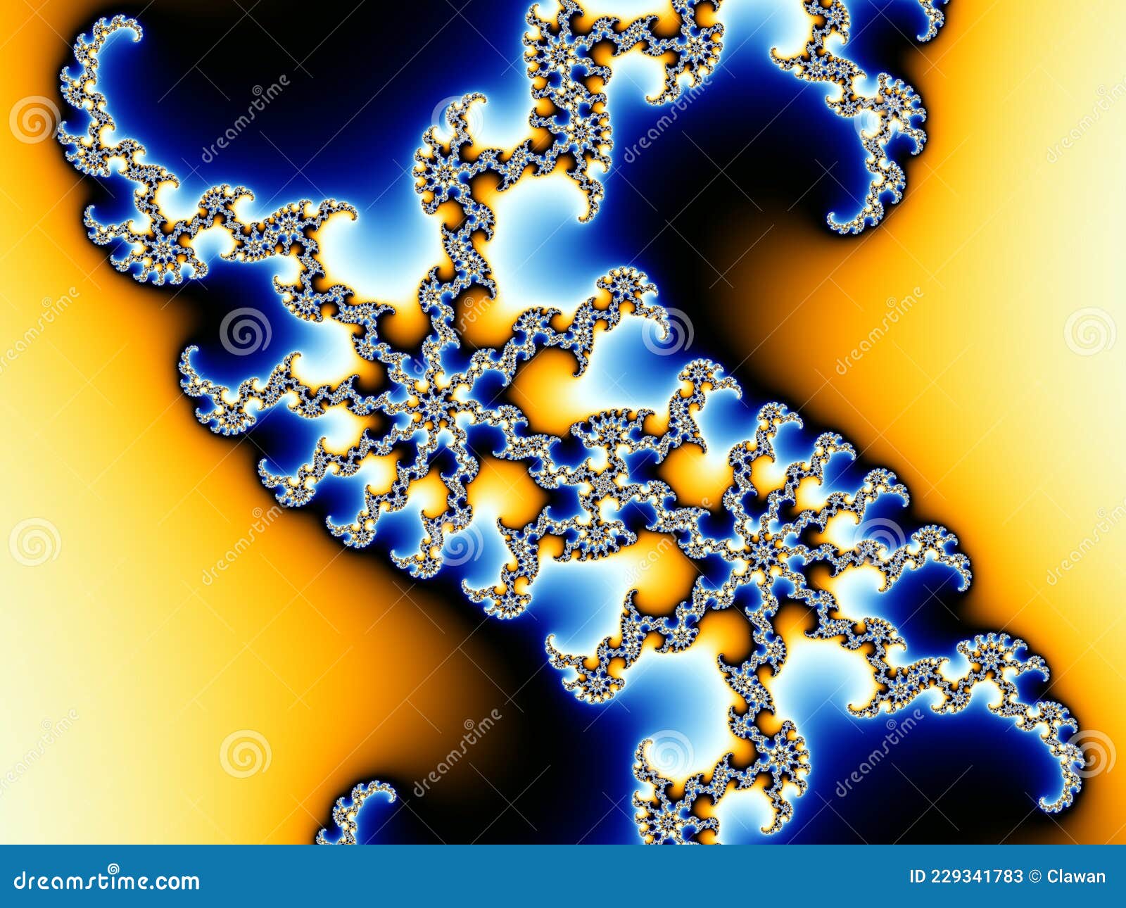 Fractal - Computer Generated Image of Abstract Mathematical Structure ...