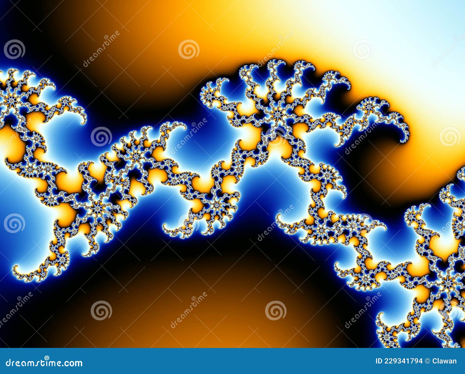 Fractal - Computer Generated Image of Abstract Mathematical Structure ...