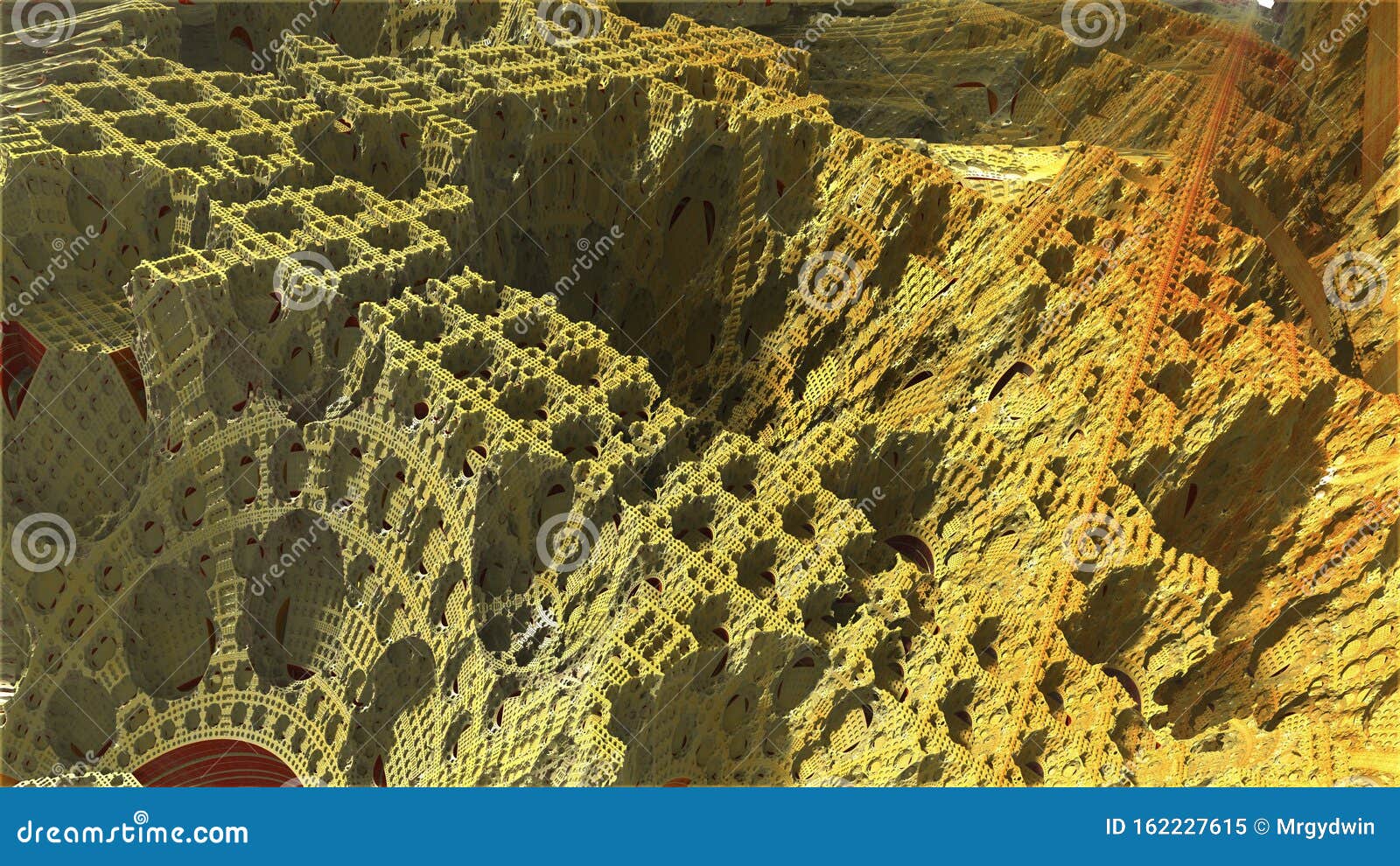 Fractal 3d. Abstract Computer Generated Fractal Design. Stock Image ...