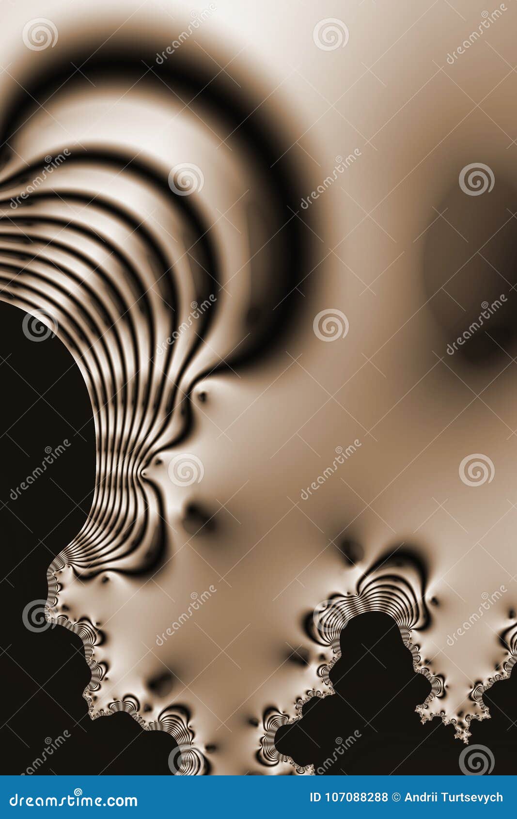 Fractal 2D Texture. Computer Illustration. Beautiful Mathematically ...