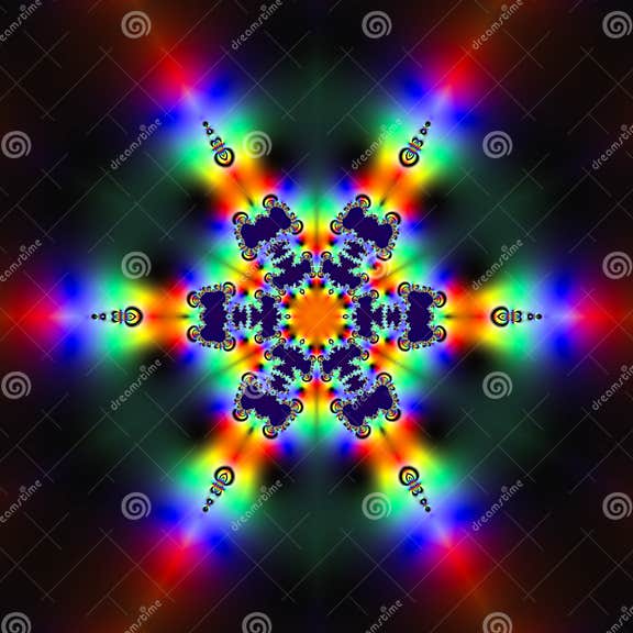 Fractal 2D Texture. Computer Illustration. Beautiful Mathematically ...