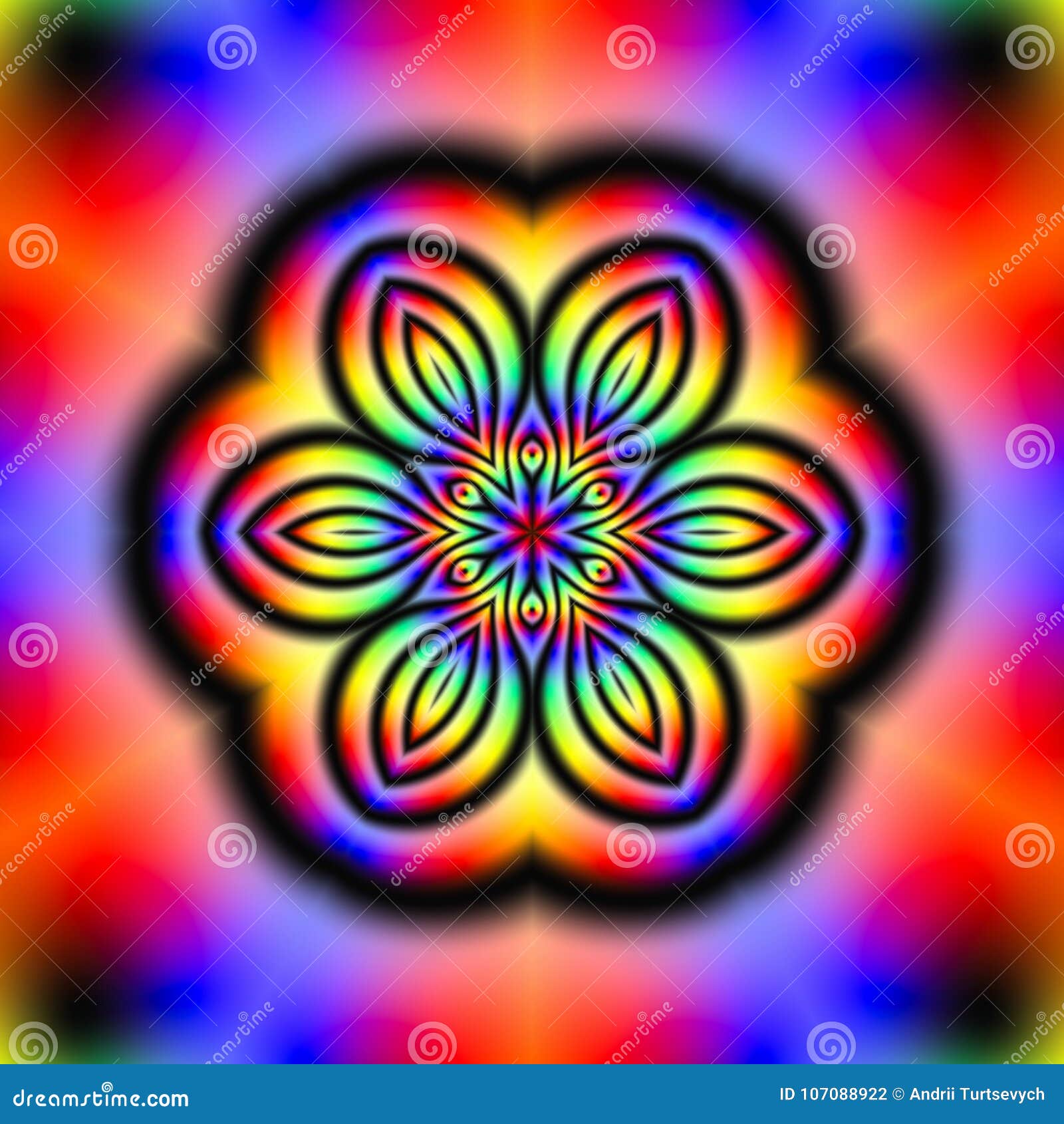 Fractal 2D Texture. Computer Illustration. Beautiful Mathematically ...