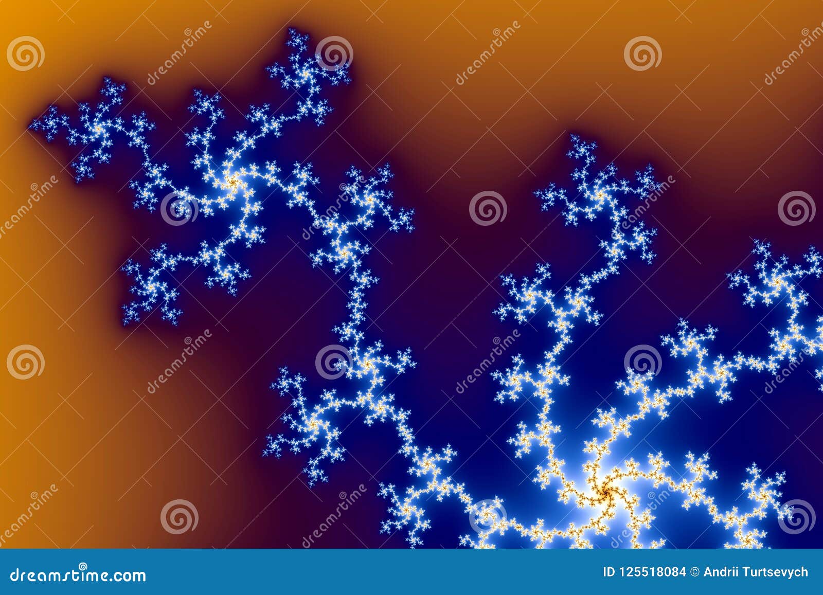 Fractal 2D Texture. Computer Illustration Stock Illustration ...