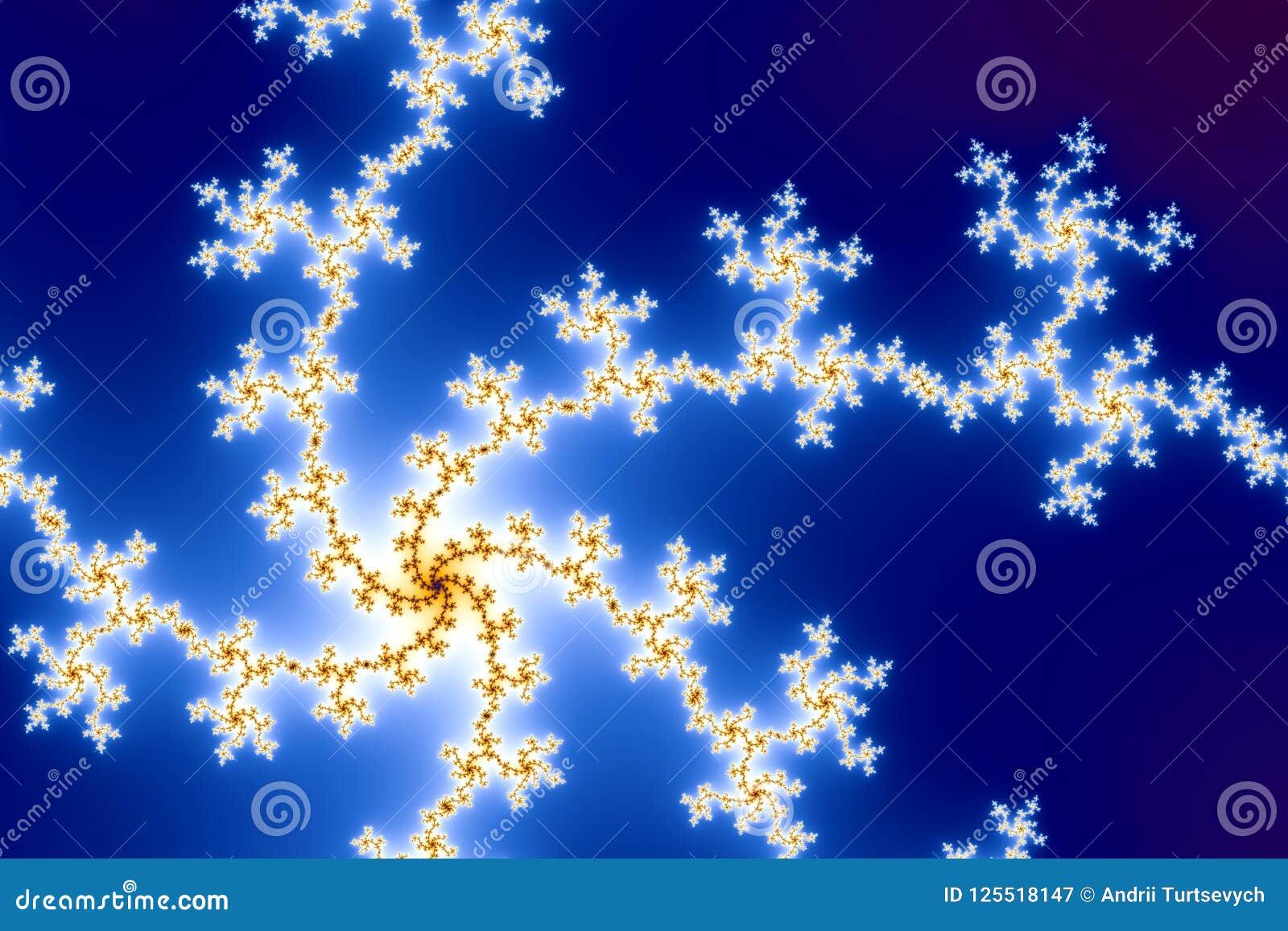 Fractal 2D Texture. Computer Illustration Stock Image | CartoonDealer ...