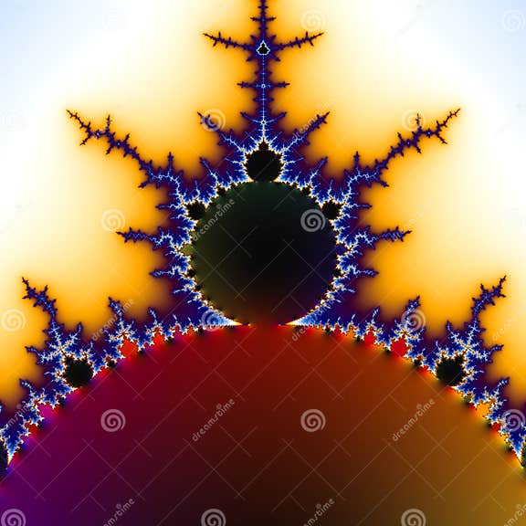 Fractal 2D Texture. Computer Illustration Stock Illustration ...