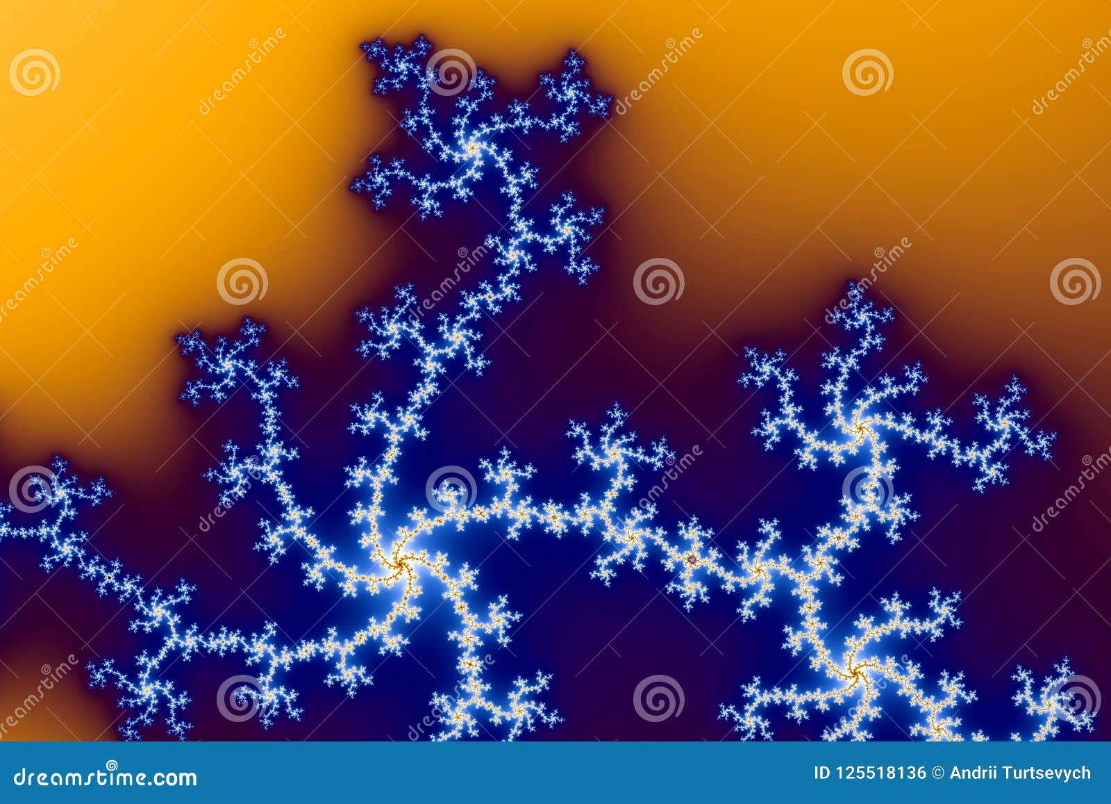 Fractal 2D Texture. Computer Illustration Stock Illustration ...