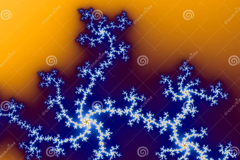 Fractal 2D Texture. Computer Illustration Stock Illustration ...