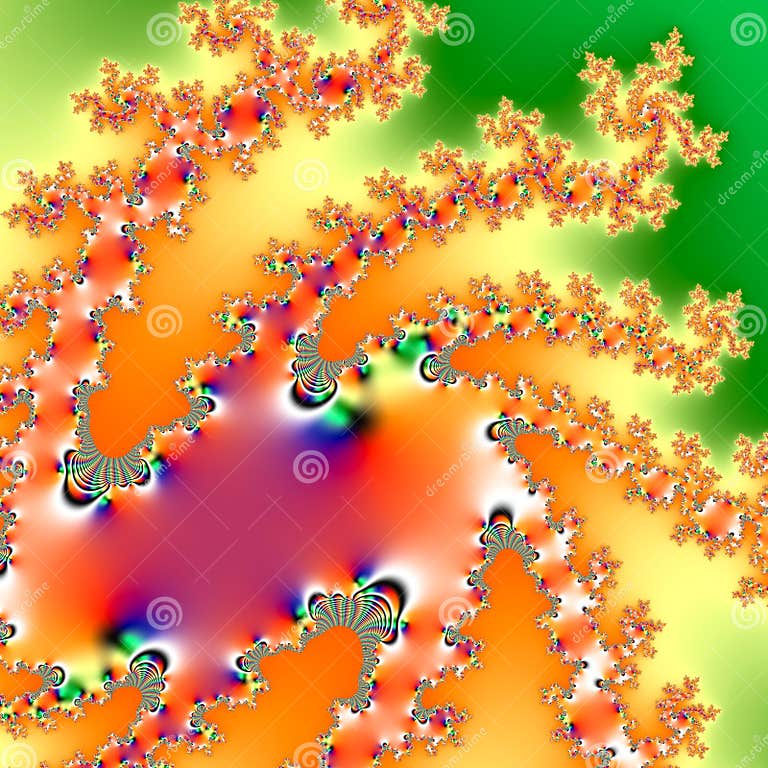 Fractal 2D Texture. Computer Illustration Stock Illustration ...