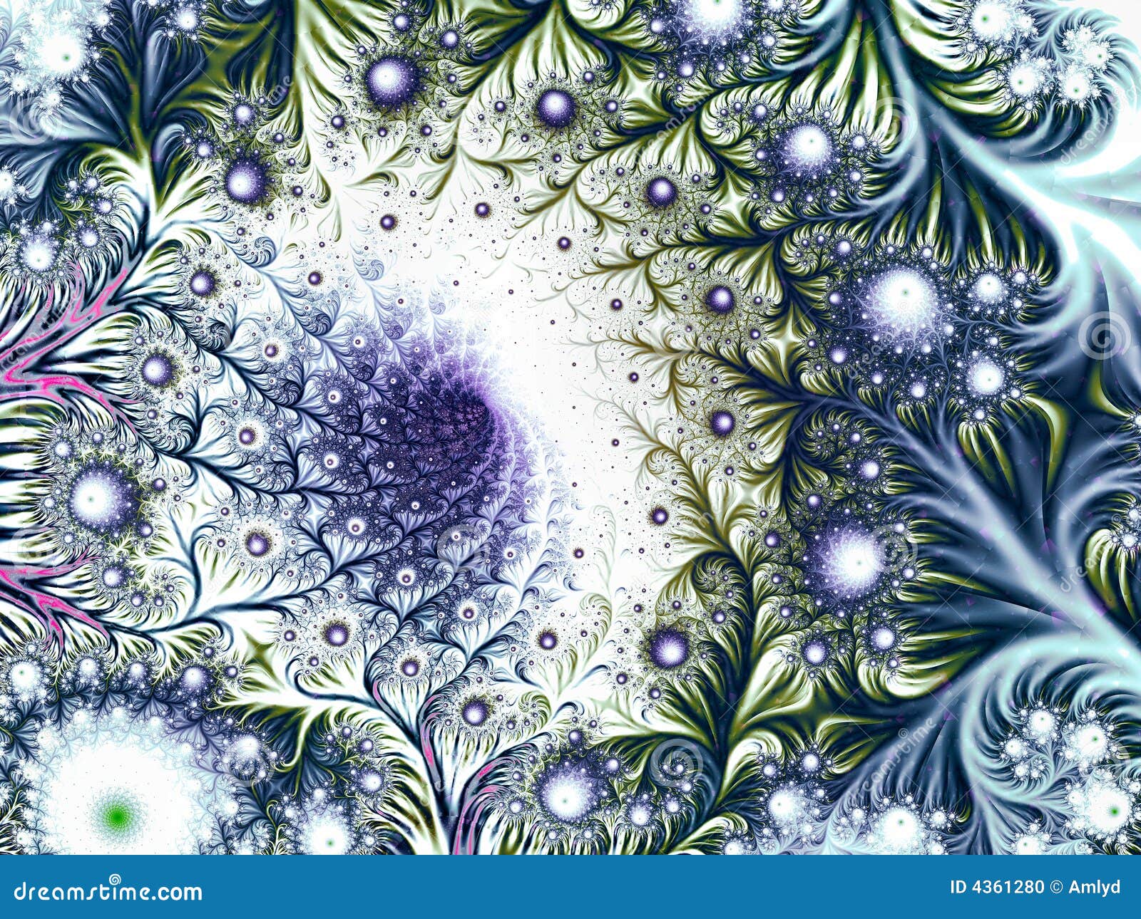 Fractal daisy buds stock illustration. Illustration of fractal - 4361280