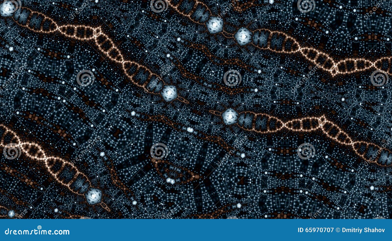 Fractal DNA Structures Pattern Stock Illustration - Illustration of ...