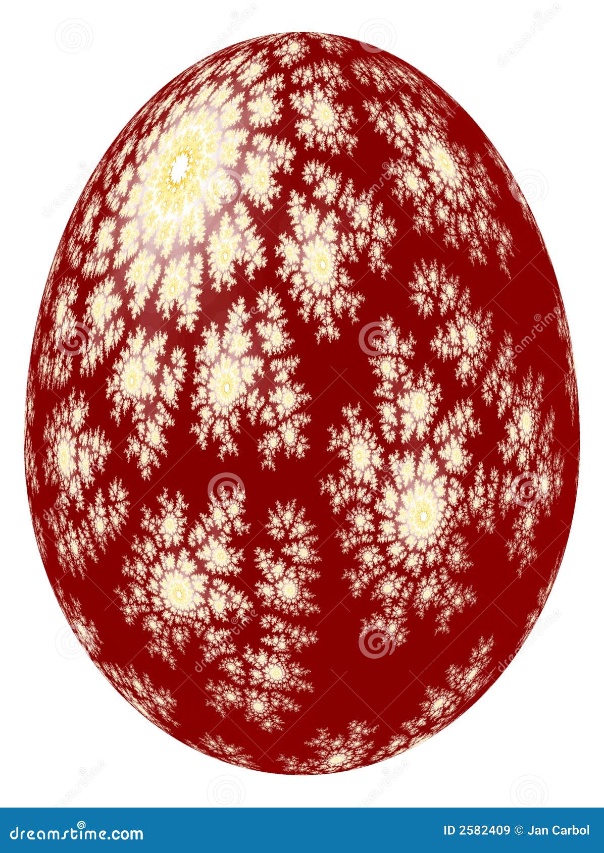 Fractal - Easter Egg stock illustration. Illustration of flower - 2582409