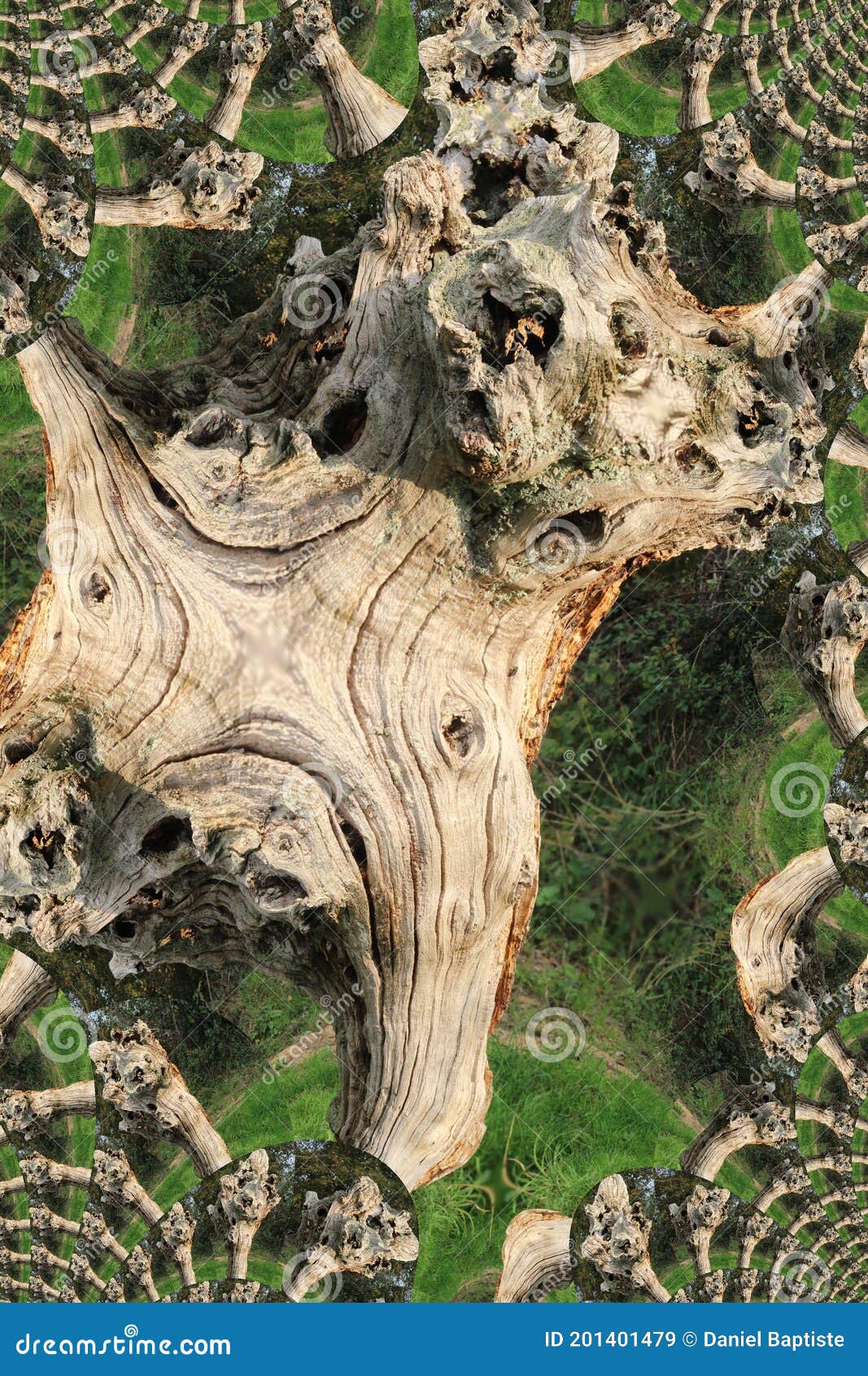 Fractal effect with a tree stock image. Image of fractal - 201401479