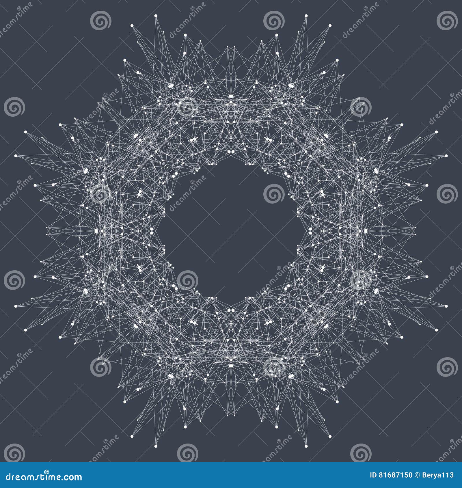Fractal Element with Compounds Lines and Dots. Big Data Complex. Graphic Abstract Background ...