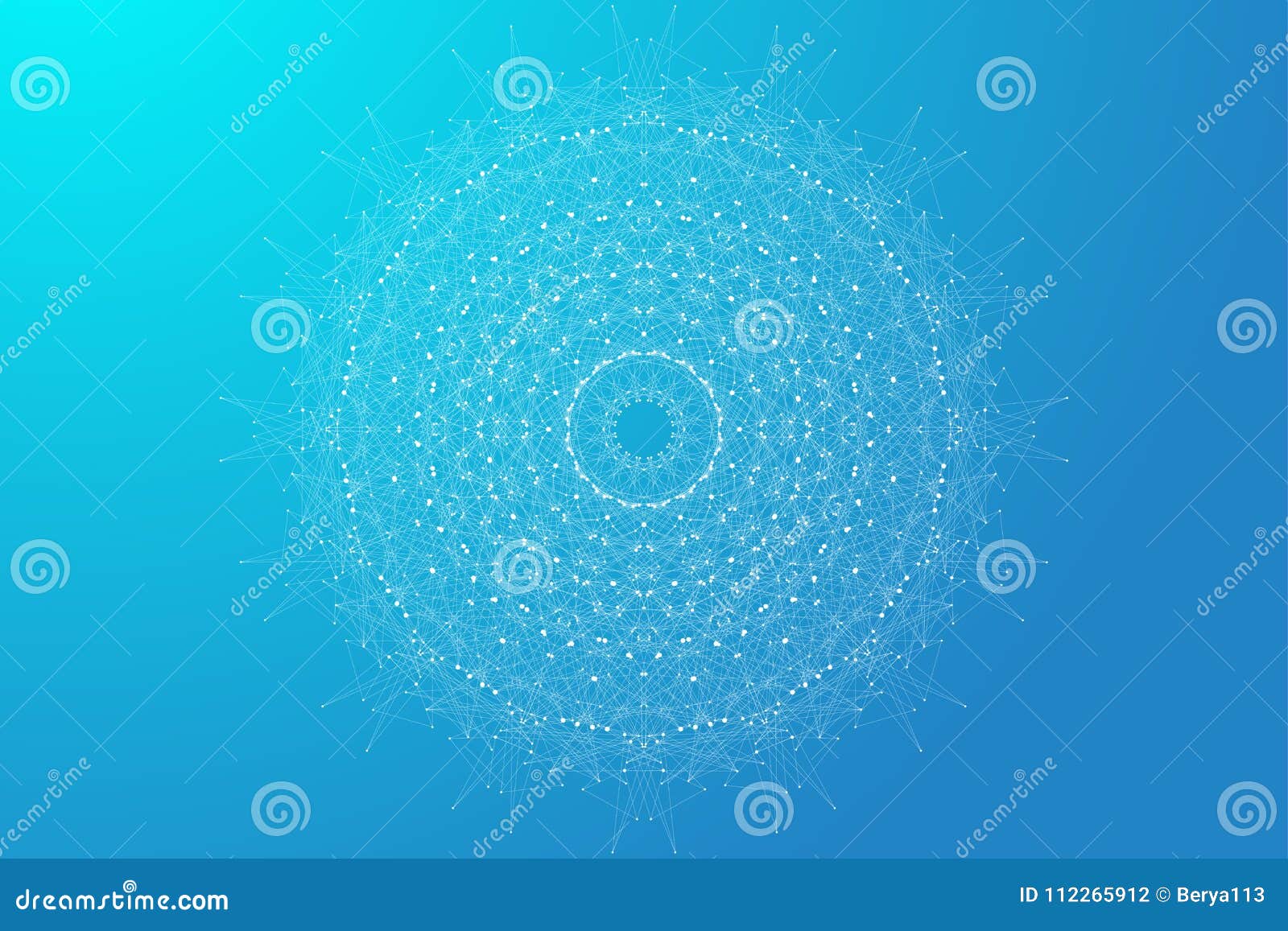 Fractal Element With Compounds Lines And Dots Big Data Complex Graphic Abstract Background