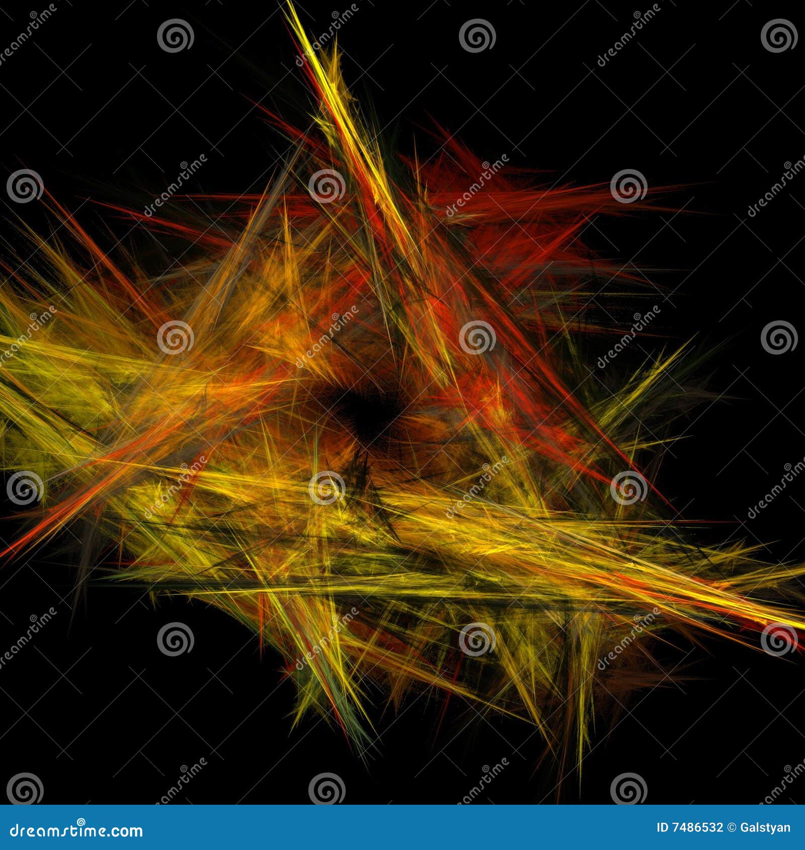 Fractal flame stock photo. Image of colored, bright, blue - 7486532