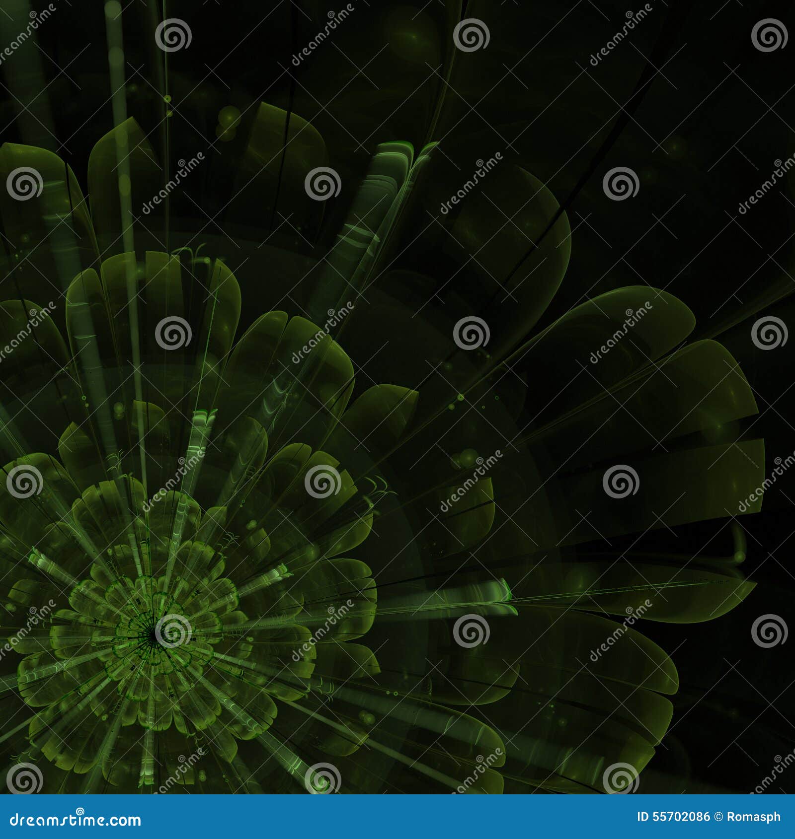 Fractal flower stock illustration. Illustration of backdrop - 55702086