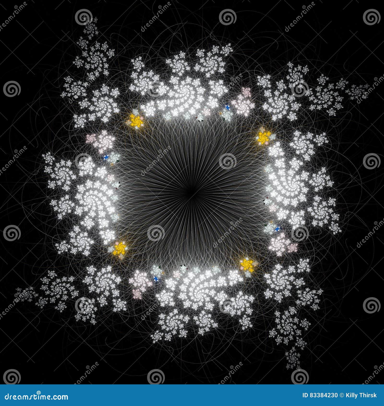 Fractal flower stock illustration. Illustration of combine - 83384230