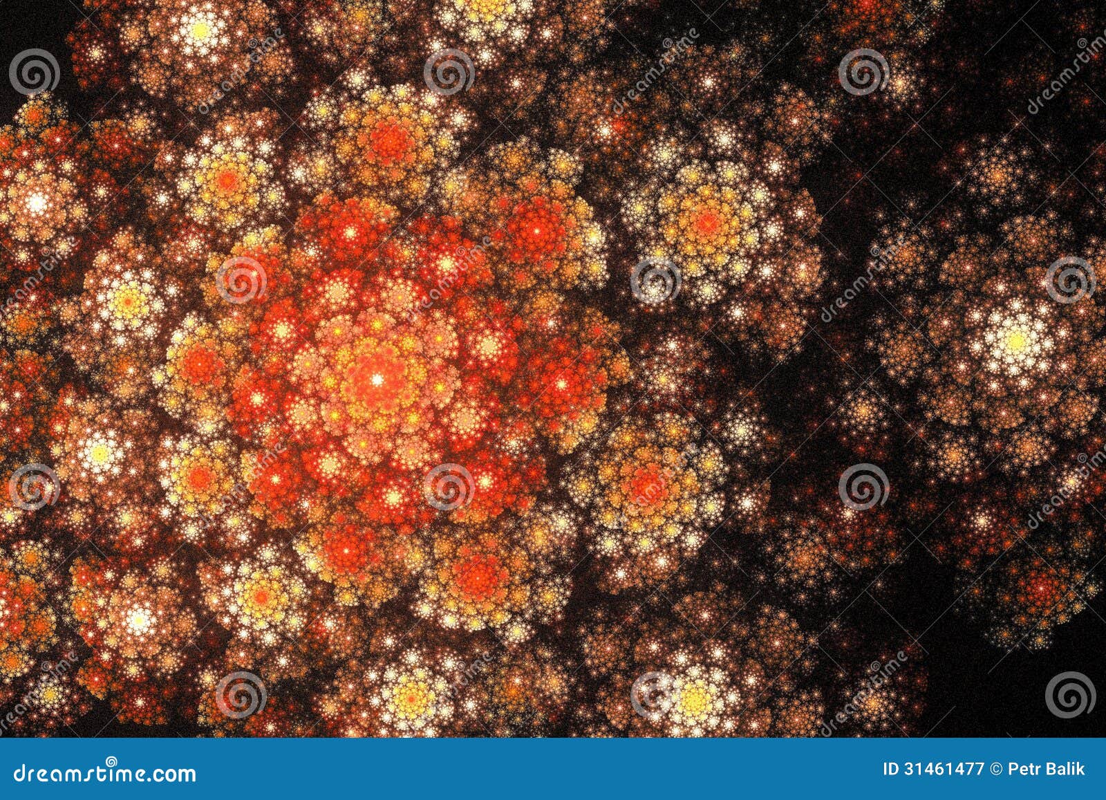 Fractal flower stock illustration. Illustration of closeup - 31461477