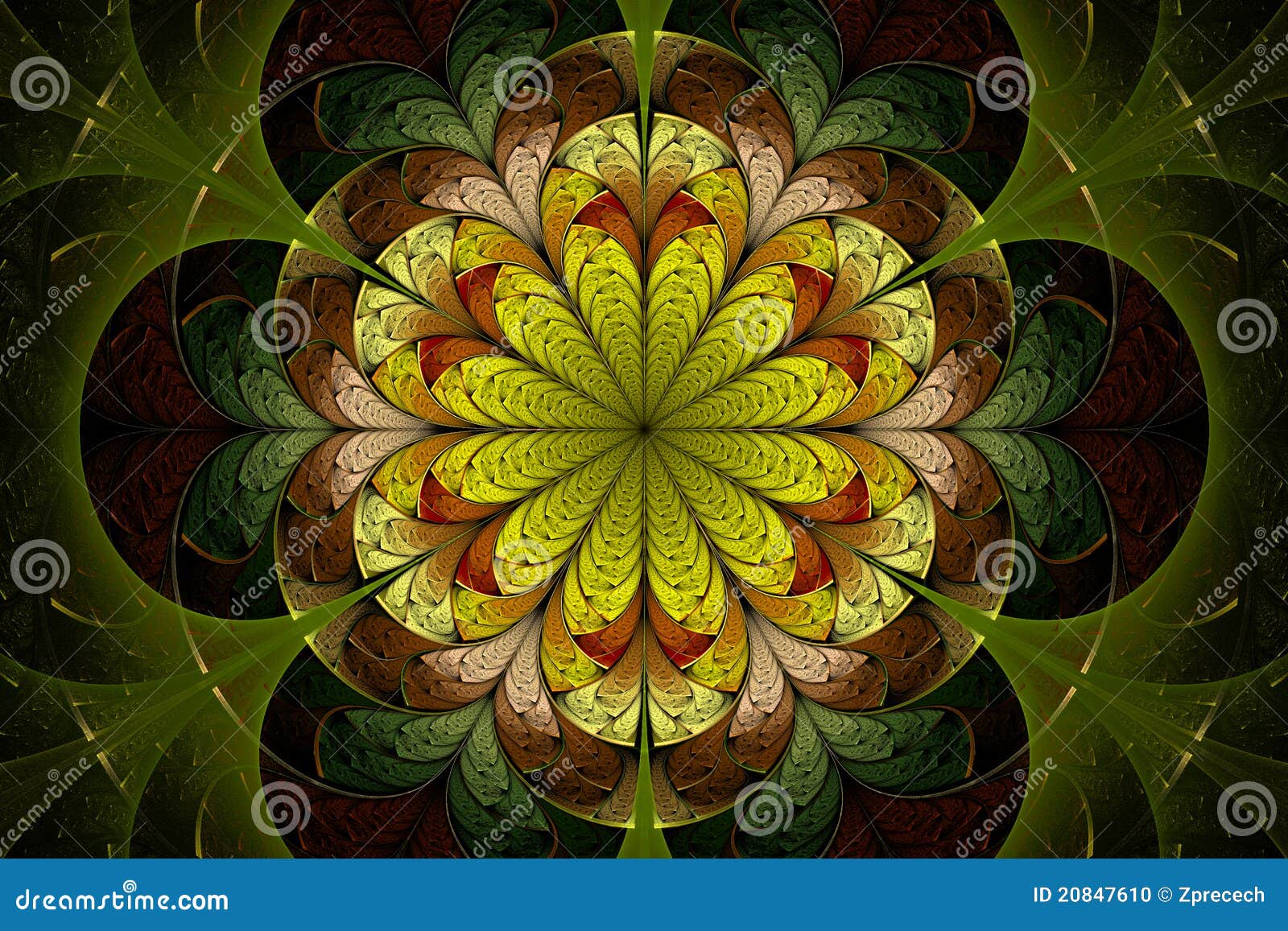 Fractal Flower of Spring stock illustration. Illustration of graphic ...