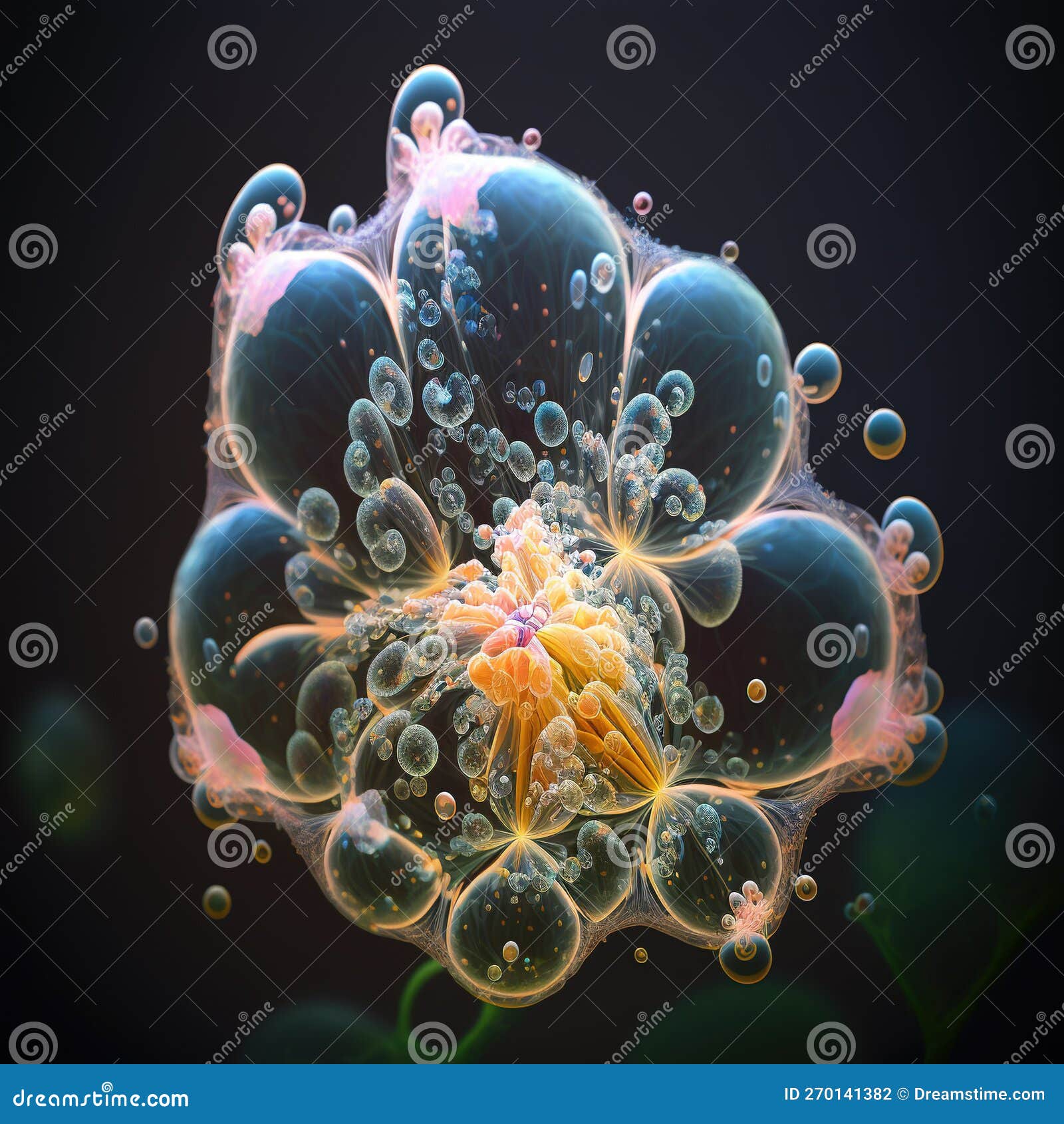 Fractal Forms Translucent Membranes Stock Illustration - Illustration ...