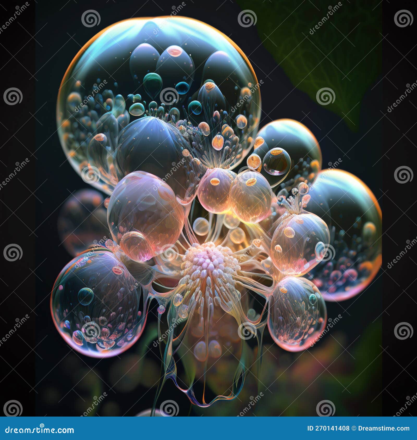 Fractal Forms Translucent Membranes Stock Illustration - Illustration ...