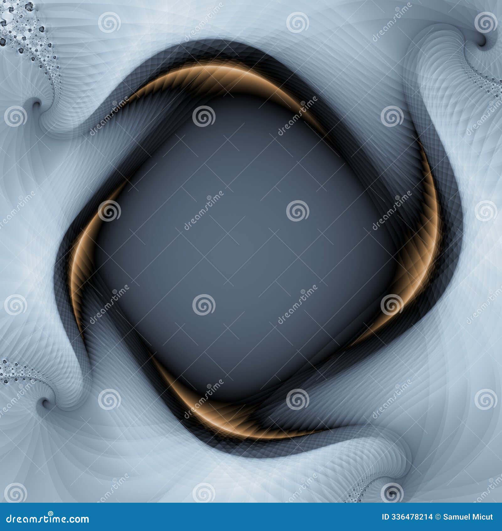 Fractal frame or border stock illustration. Illustration of subtle ...