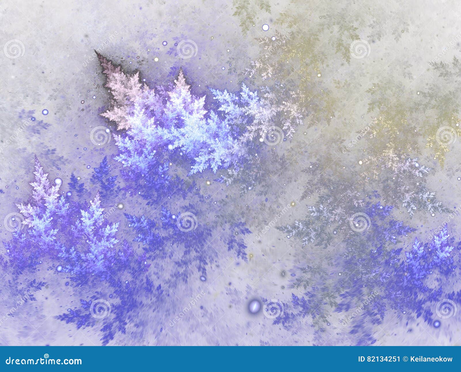 Fractal Frozen Pattern, Digital Artwork Stock Illustration ...