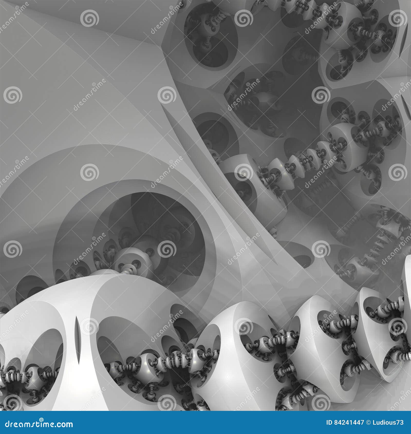 Fractal Futuristic Engine stock illustration. Illustration of distance ...