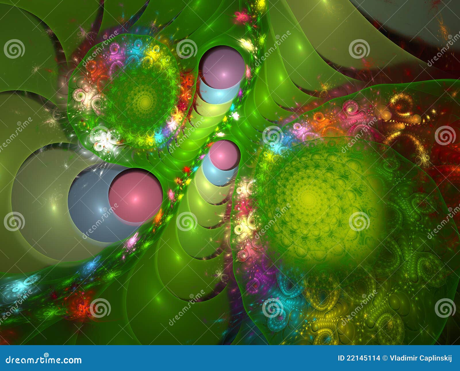 Fractal galactic stock illustration. Illustration of graphic - 22145114