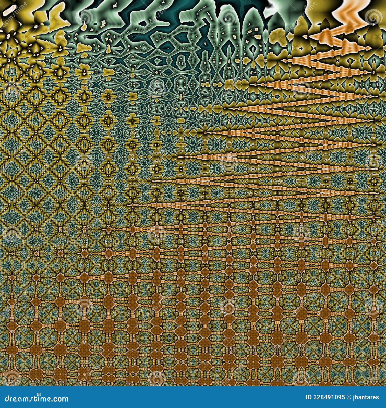 Abstract Fractal Pattern Transformation Stock Illustration ...